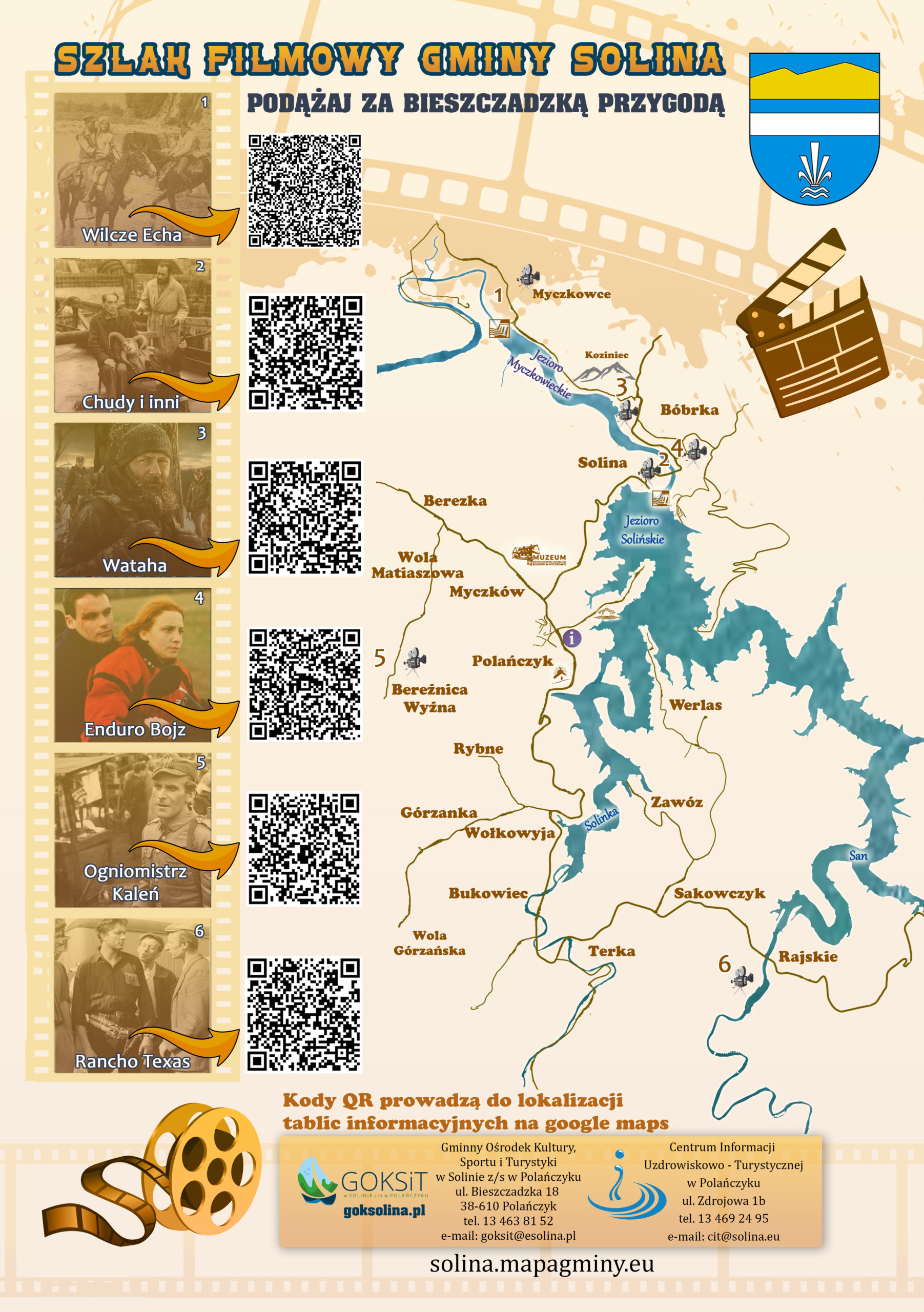 Szlak Filmowy Gminy Solina - GOKSiT